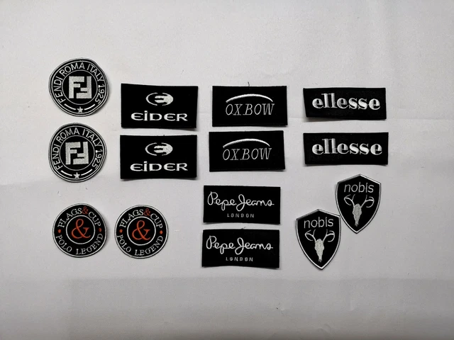 ECUSSON PATCH FENDI NOBIS EIDER POLO LEGEND OXBOW ELLESSE PEPE JEANS ...