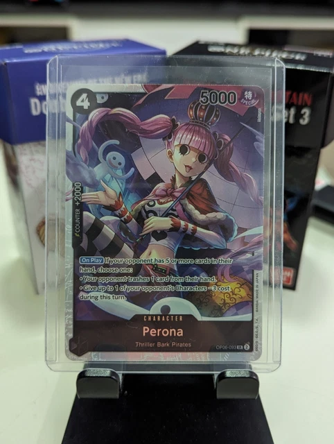 ONE PIECE CARD Game TCG Perona OP06-093 Special Holo Rare Black ...
