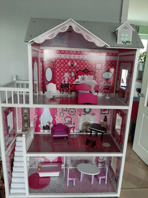 LARGE DOLLS HOUSE 4 foot x 2 foot 9in x 1 foot £42.19 - PicClick UK