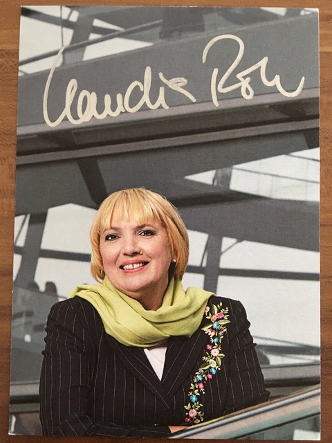 ORIGINAL HANDSIGNIERTE AK Autogrammkarte *CLAUDIA ROTH* Deutsche ...