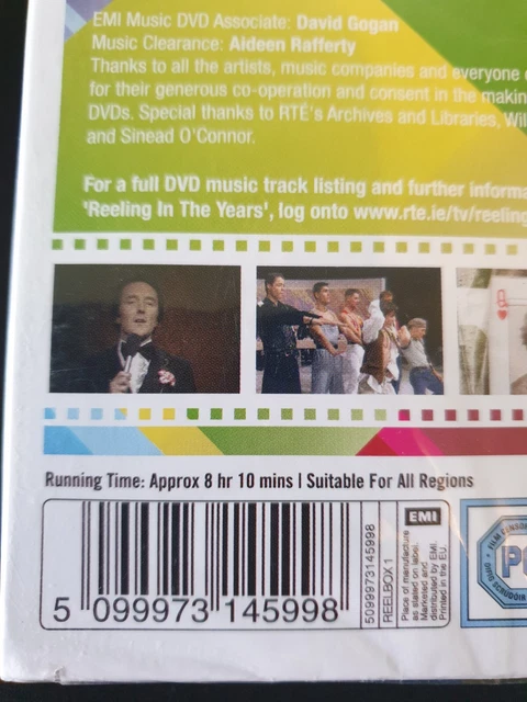 REELING IN THE Years Decades RTE DVD 70s 80s 90s Irish Ireland ...