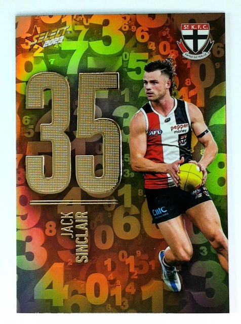 2023 SELECT AFL Footy Stars Numbers N180 #246 Jack Sinclair St Kilda ...