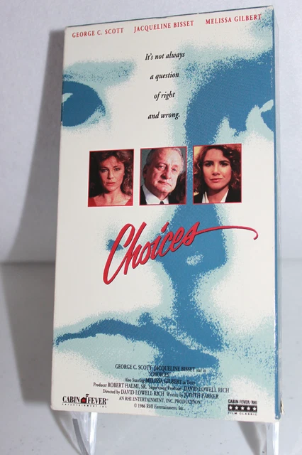 VHS CHOICES GEORGE C. Scott - Jacqueline Bisset-Melissa Gilbert - TV ...