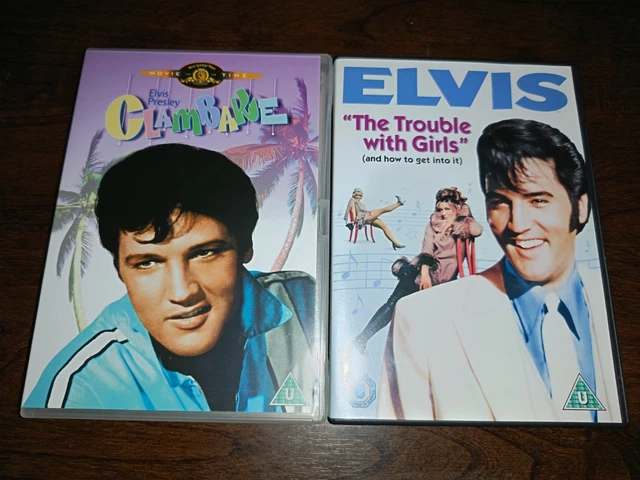 CLAMBAKE/THE TROUBLE WITH girls dvd elvis presley double very good ...
