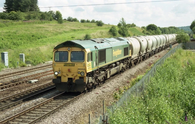 COLOUR NEGATIVE, CLASS 66, 66554, Freightliner livery, Chesterfield ...