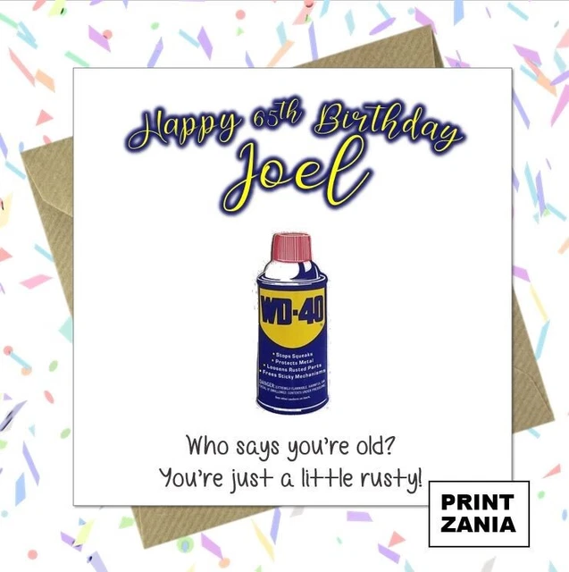 PERSONALISED FUNNY 65TH BIRTHDAY CARD Rude Adult Joke Friend Humour Mum ...