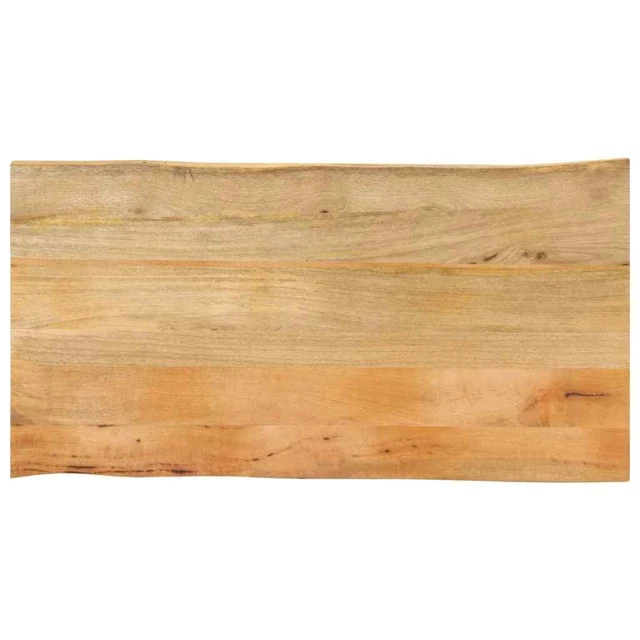 2040087 PIANO TAVOLO 100x60x2,5 cm Bordi Vivi in Legno Massello Mango EUR 108,99 - PicClick IT
