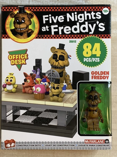 FIVE NIGHTS AT Freddy's FNAF McFarlane #25012 OFFICE DESK w/ GOLDEN ...