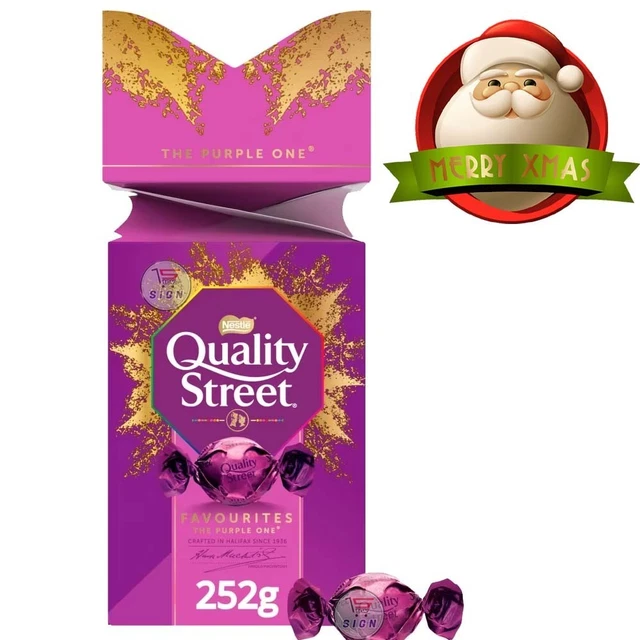 QUALITY STREET THE Purple One Chocolate Carton 252g Christmas Hazelnut Caramel £16.90 - PicClick UK