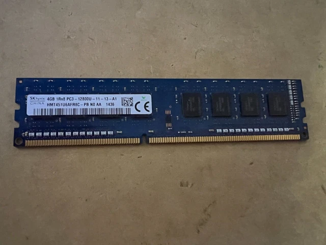 SK HYNIX 4GB 1Rx8 PC3-12800U DDR3 Desktop Memory Ram HMT451U6AFR8C-PB $22.66 - PicClick AU