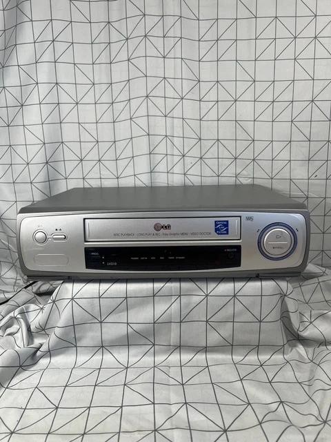 LG LV210 VCR VHS Player Video Cassette Recorder Silver Vintage £49.99 ...