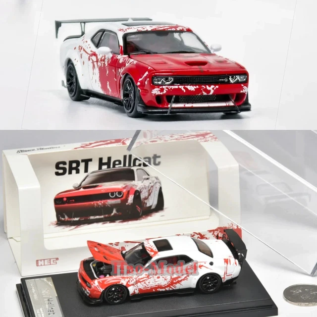 SH 1:64 DODGE Challenger SRT Hellcat Alloy Car Model Simulation Diecast ...