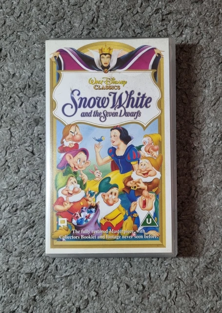 WALT DISNEY'S CLASSIC 1938 Snow White, Masterpiece Vhs Release 1994 ...