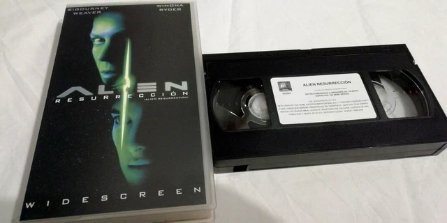 ALIEN RESURRECTION VHS Tape Winona Ryder Sigourney Weaver Widescreen ...