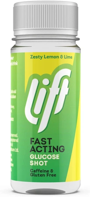 LIFT | FAST-ACTING Glucose Energy Juice Shots | Lemon & Lime | 12 Pack ...