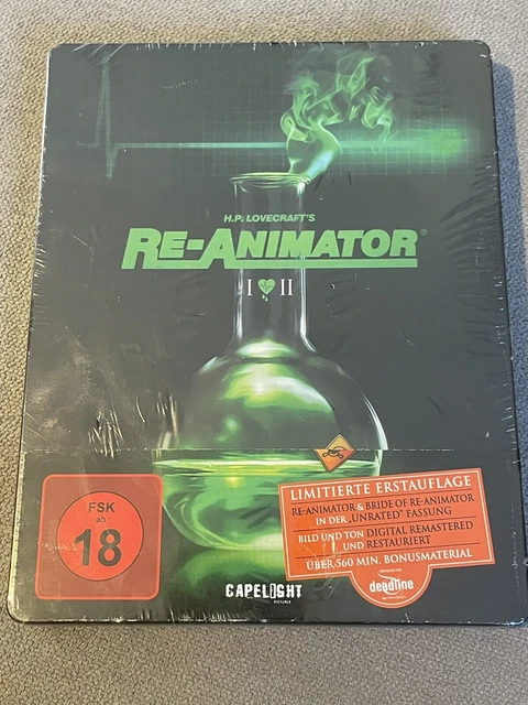 RE-ANIMATOR 1 & 2 Reanimator Steelbook Limited Edition - Rare Sealed ...