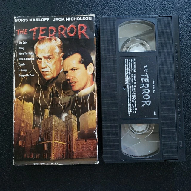 THE TERROR VHS Tape 1963 Independent Horror Movie Jack Nicholson Boris ...