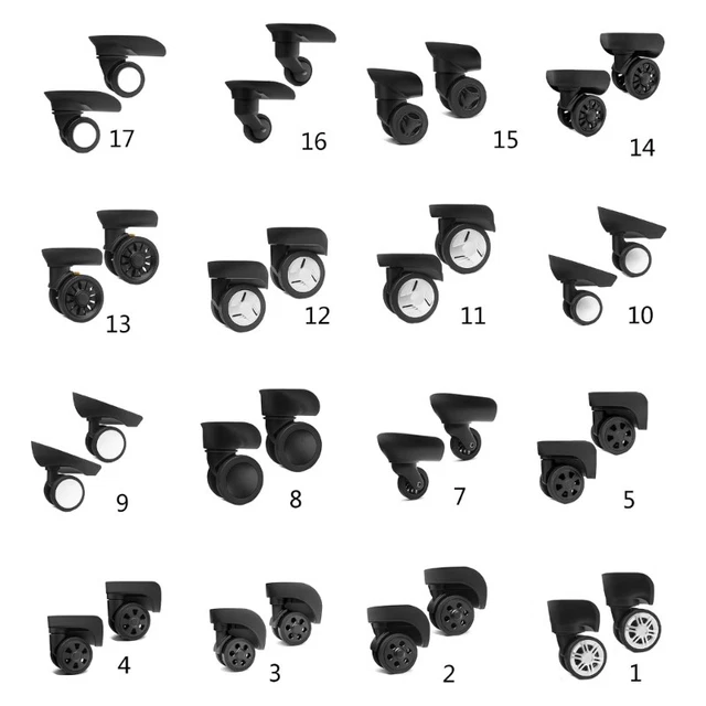 2PCS TROLLEY CASTER Replacement Heavy Duty Roller Wheel for Luggage Box ...