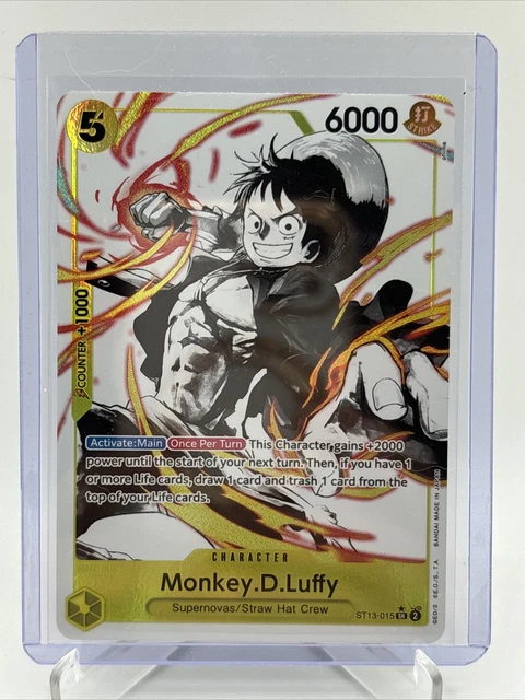 MONKEY D LUFFY Alt SR ST13-015 The Three Brothers Ultra Deck comme neuf ...