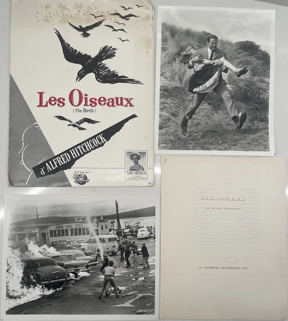 DOSSIER + 2 Photos - Alfred Hitchcock "Les Oiseaux" cinema film "Die ...