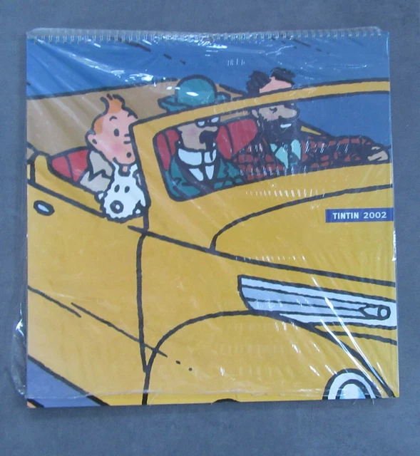 TINTIN HERGE CALENDRIER Calendar Tintin 2002 Moulinsart Sous Blister ...