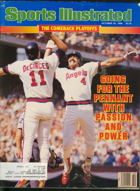 1986 SPORTS ILLUSTRATED: California Angels ALCS Playoffs DeCinces ...