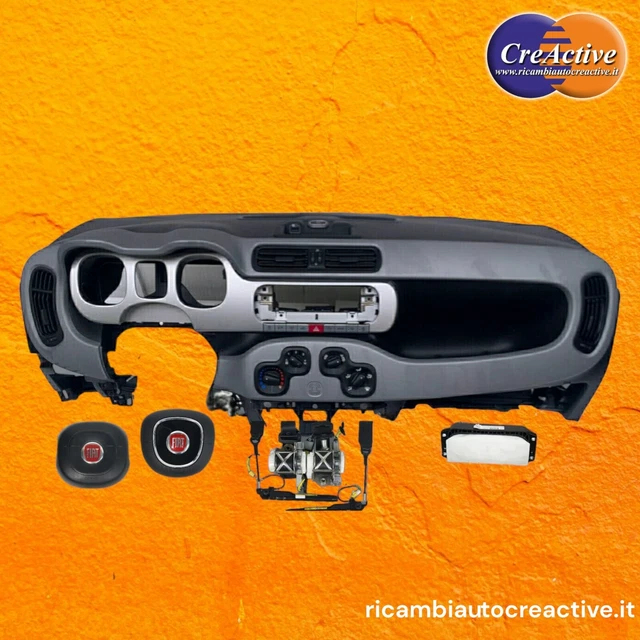 FIAT PANDA 3° 4° Cruscotto Airbag Kit Completo Ricambi auto Creactive ...