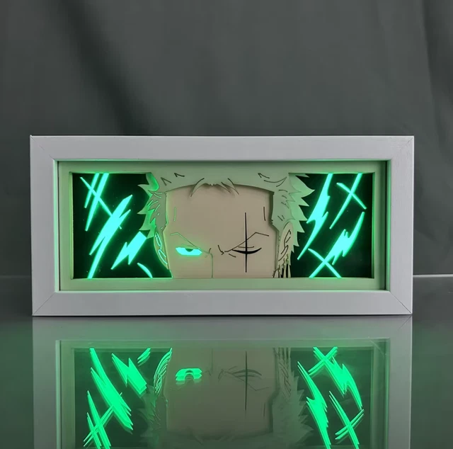 ONE PIECE RORONOA Zoro LED Light Box Anime Manga Decor Gift £21.49 ...