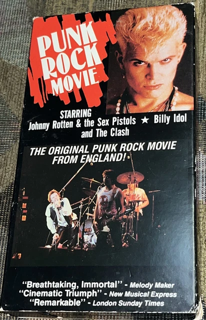 THE PUNK ROCK Movie VHS Star Classics 1989 Sex Pistols The Clash Billy ...