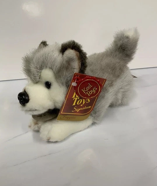 NEW STORM SIBERIAN HUSKY 8” Soft Toy PUPPY DOG Plush Keel Toy £9.50 ...