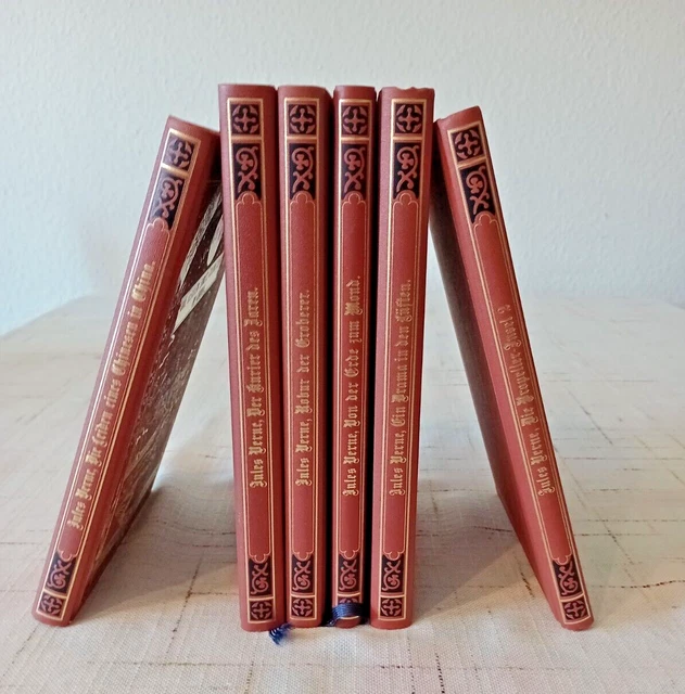 JULIUS VERNE, 6 Bände Reprint der Prachtausgabe des Verlag A. Hartleben ...