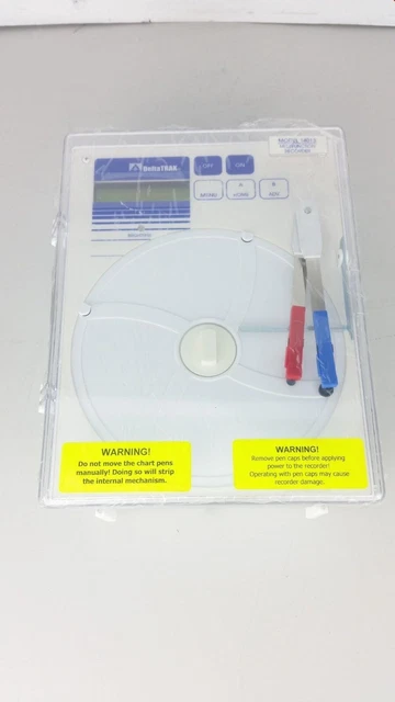 DELTATRAK TEMPERATURE/HUMIDITY/DEW POINT Circular Chart Recorder Model ...