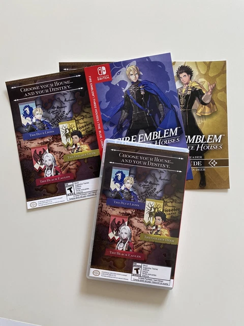 FIRE EMBLEM THREE Houses Official Nintendo Switch Limited Edition Cover ...