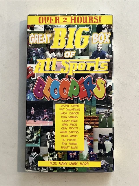 RARE 1998 ALL sports Bloopers (VHS) Hockey Basketball Baseball Football ...