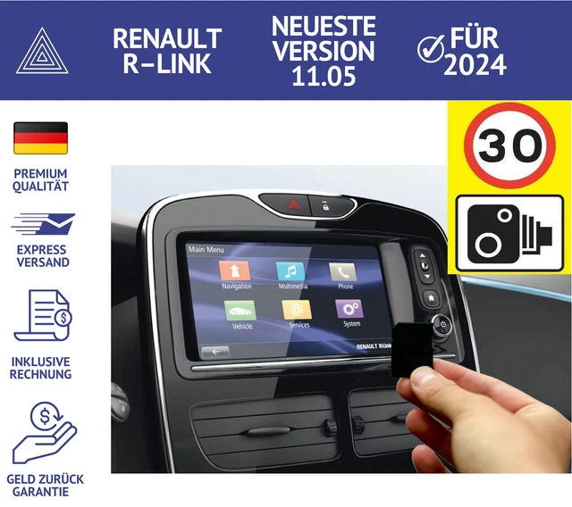 NEUF POUR RENAULT Tomtom R-Link Evolution 11.05 Carte SD 2024 Laguna ...