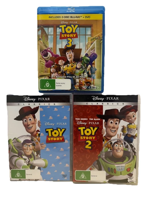 TOY STORY 1 & 2 (Region 4) Toy Story 3 BLU-RAY +DVD🌺 $34.95 - PicClick AU