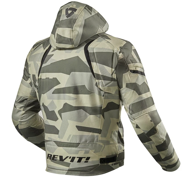 GIACCA JACKET MOTO Rev'it Revit Flare 2 H2O Impermeabile Camo Light ...