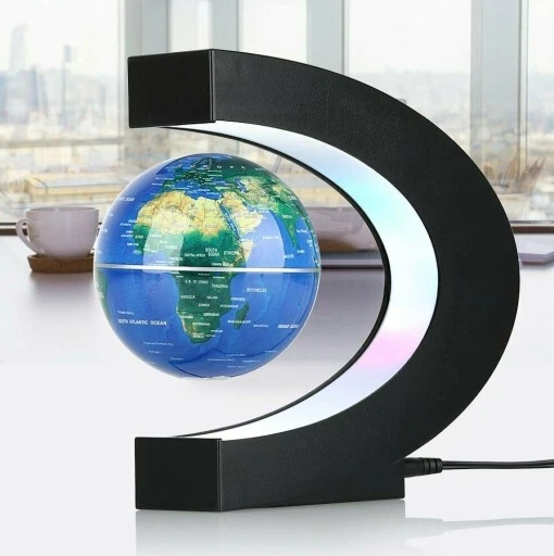 MAGNET SCHWEBEGLOBUS LED Weltkugel Globus schwebend Erdglobus Leuchte ...
