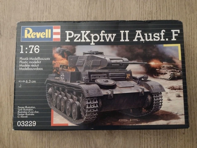 REVELL MILITARY TANK Kit - PzKpfw II Ausf. F - 03229 - 1.76 Scale - New ...