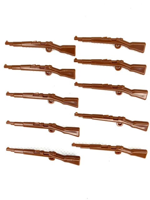 GUN WEAPON PACK WW1 / WW2 Rifles Military Army Weapons Brown LEGO ...