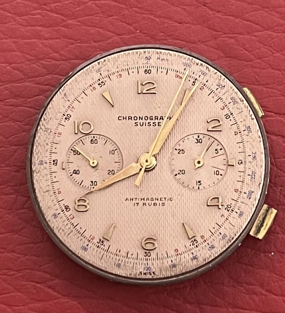 ANCIENNE MONTRE CHRONOGRAPHE Suisse Landeron 51 - Mouvement Et Cadran ...
