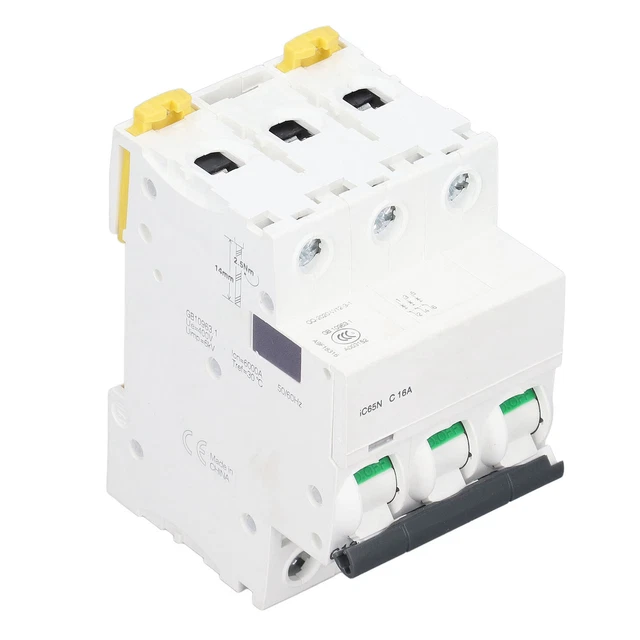 MINIATURE CIRCUIT BREAKER 3P DIN Rail Mount Low Voltage Overload Protection GDB $40.17 - PicClick AU