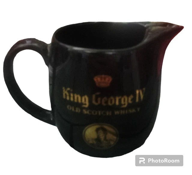 KING GEORGE 1V Scotch Whiskey Water Jug 4.5 Inch High $19.00 - PicClick AU