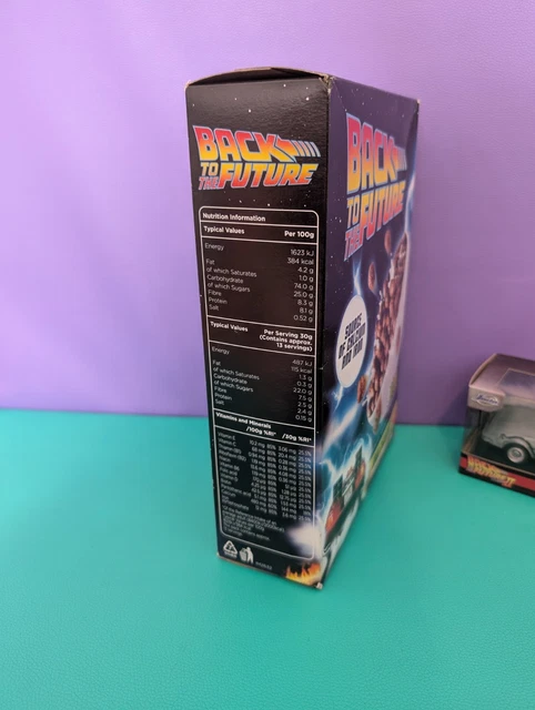 UNIVERSAL BACK TO THE FUTURE Cereal Bundle BTTF2 Time Machine Delorean ...