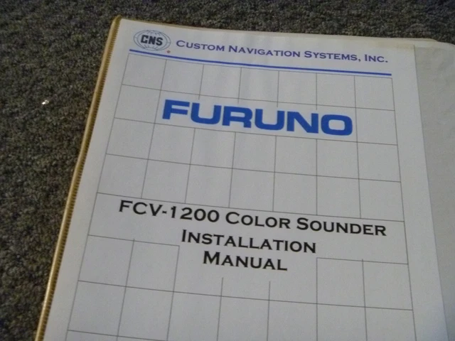 FURUNO FCV-1200 COLOR Sounder Installation Manual xz $180.62 - PicClick AU