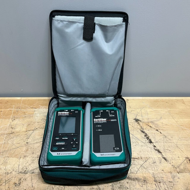 MICROTEST CERTIFIBER FIBER Optic Certifier Tester 2955-4001-03 & 2955 ...