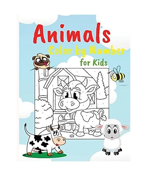 ANIMALS COLOR BY Numbers for Kids: Educational Activity Book for ...