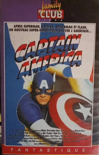VHS CAPTAIN AMERICA Secam Ed.francese 1990 Albert Pyun Matt Salinger ...