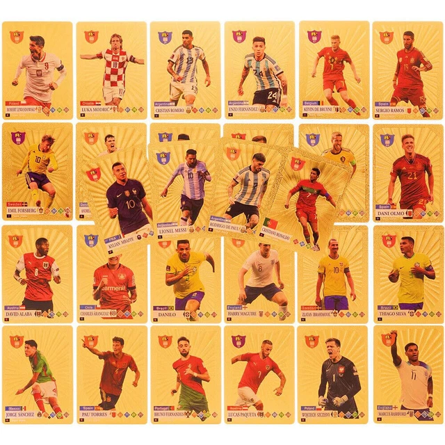 UEFA CHAMPIONS LEAGUE Gold Foil Soccer Cards World Cup Soccer Star ...