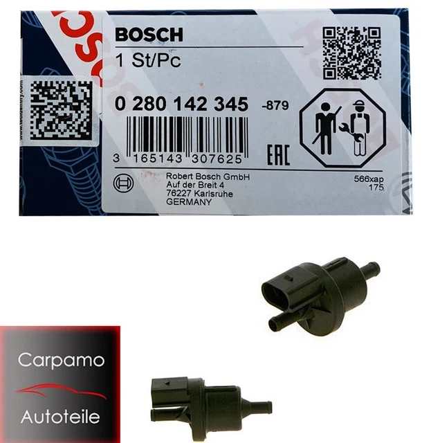 BOSCH 0280142345 VENTILATION valve tank ventilation valve VW Golf5 6 ...